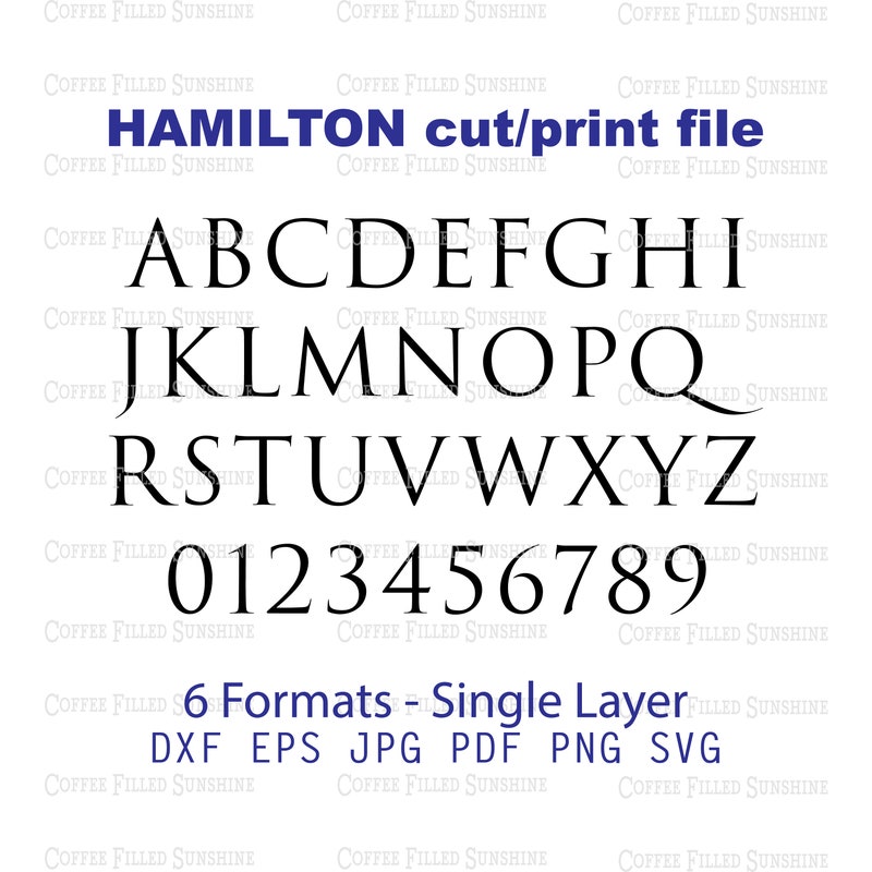 Hamilton Svg - Etsy
