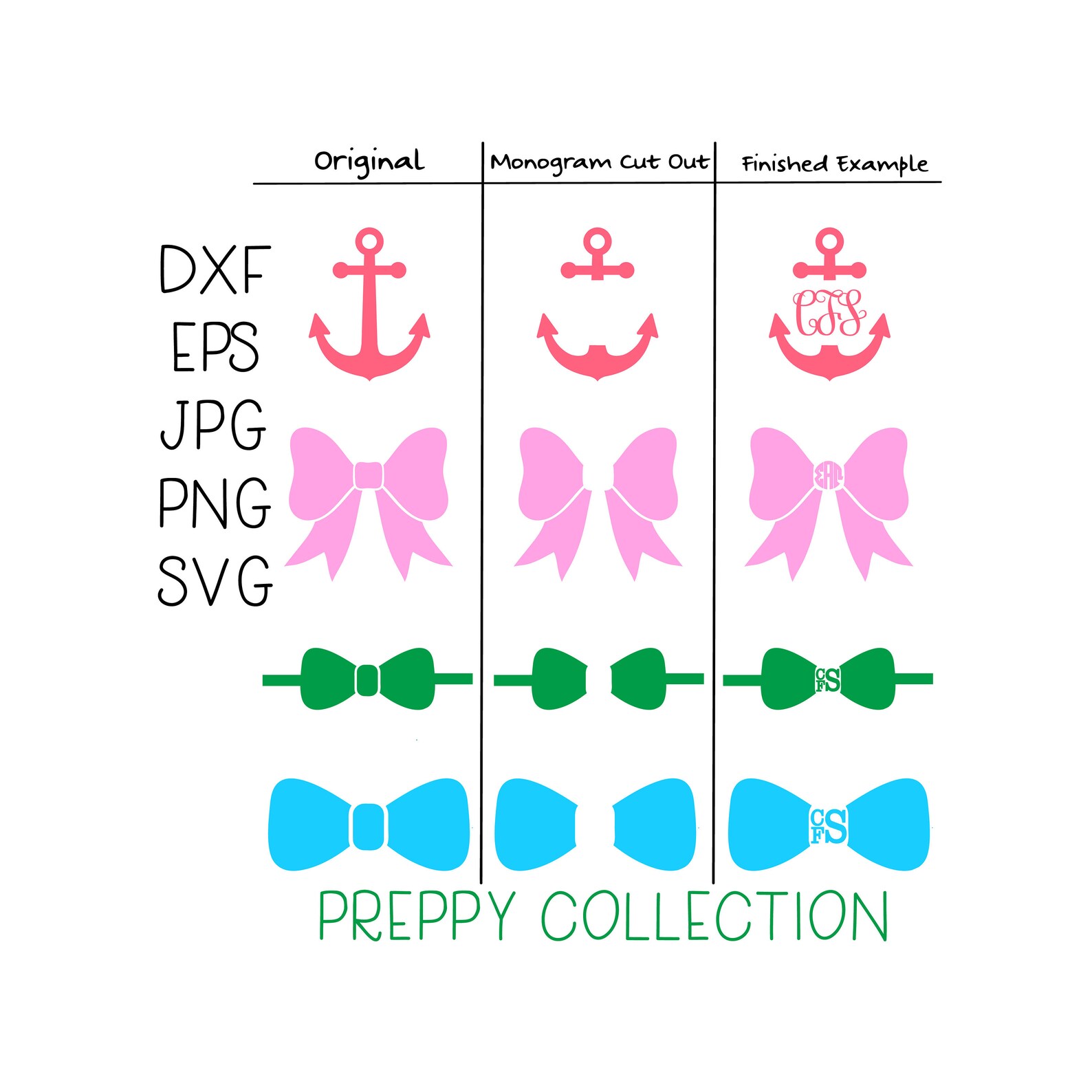 PREPPY ICONS SVG Digital File Cut Print File Stickers | Etsy