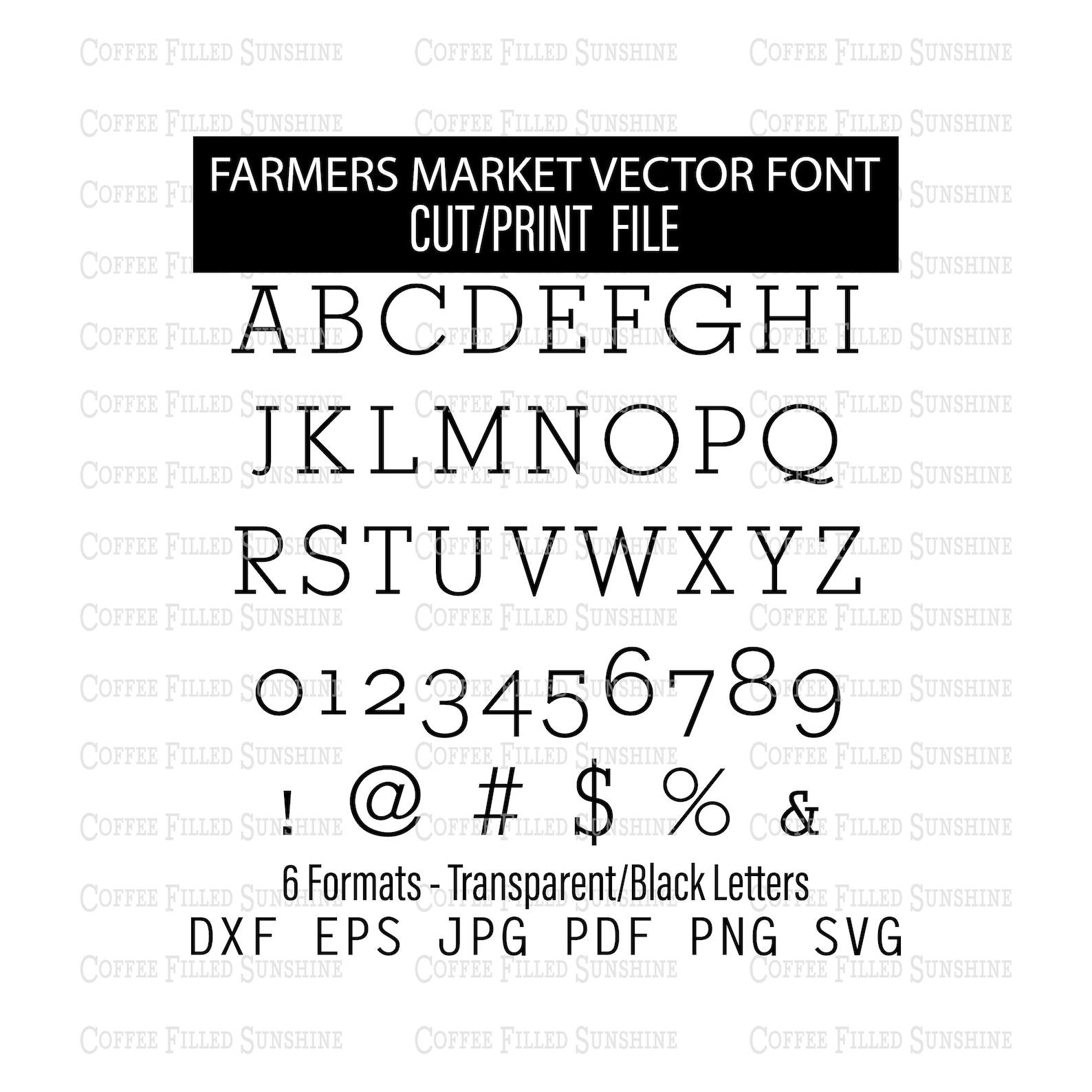 FARMERS MARKET FONT Farmhouse Font Svg Font Cut/print - Etsy