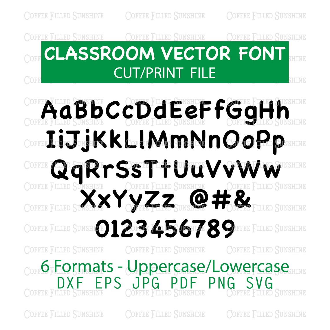 CLASSROOM FONT Schoolhouse Digital File Cut Print File | Etsy