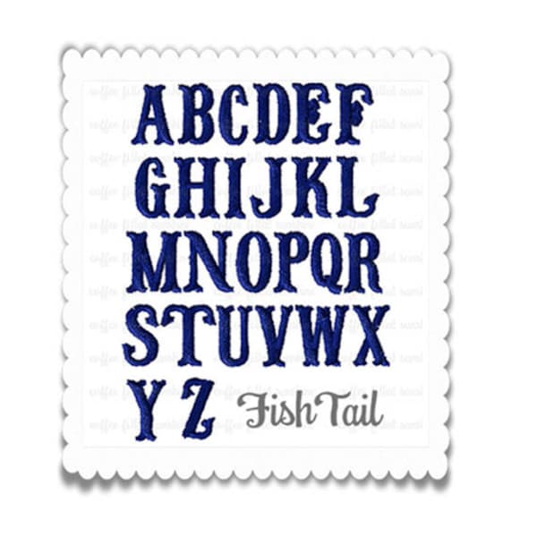 Fish Tail Font - Etsy