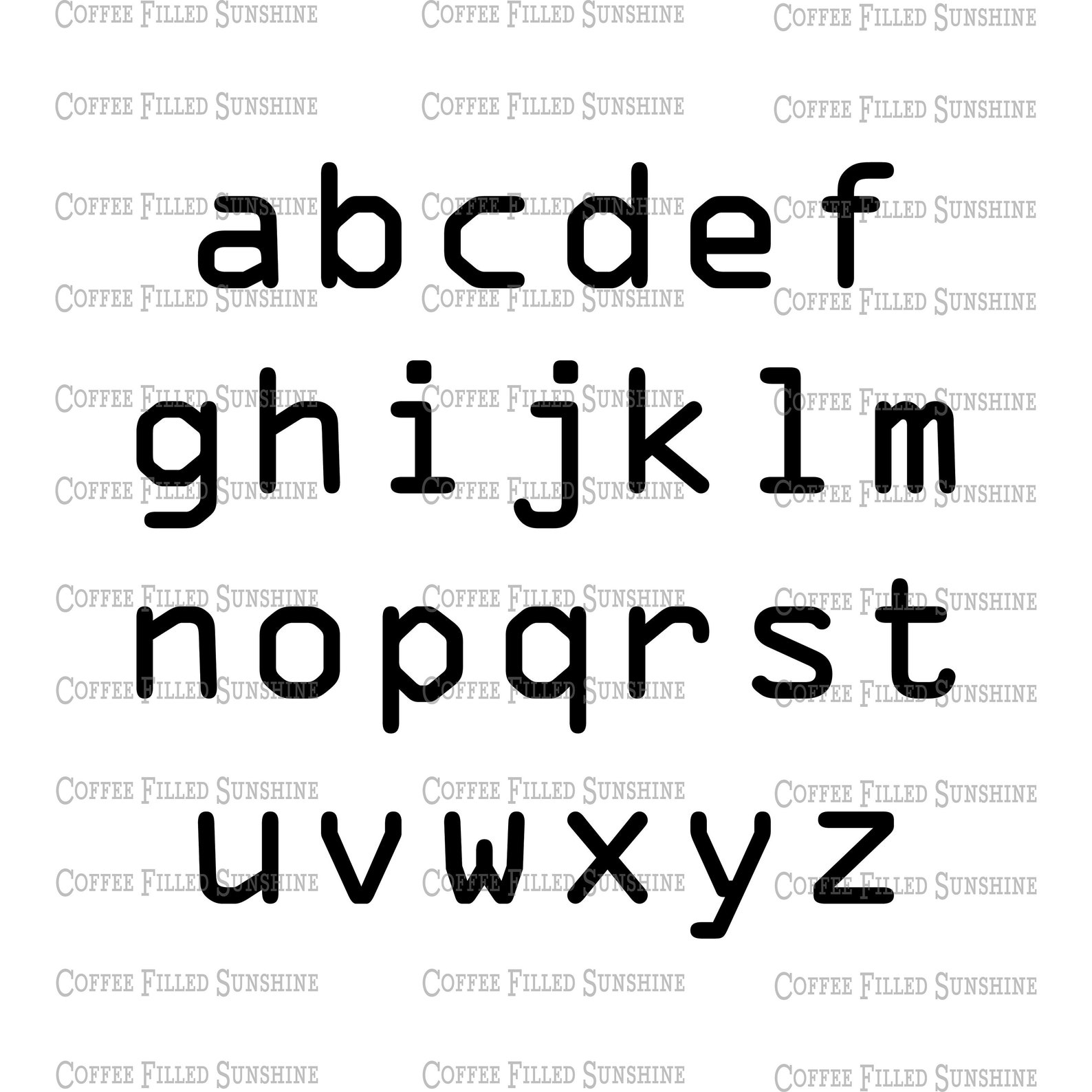 TYPO COMPUTER FONT - Digital Cut Print File, Dxf Eps Jpg Png Svg ...