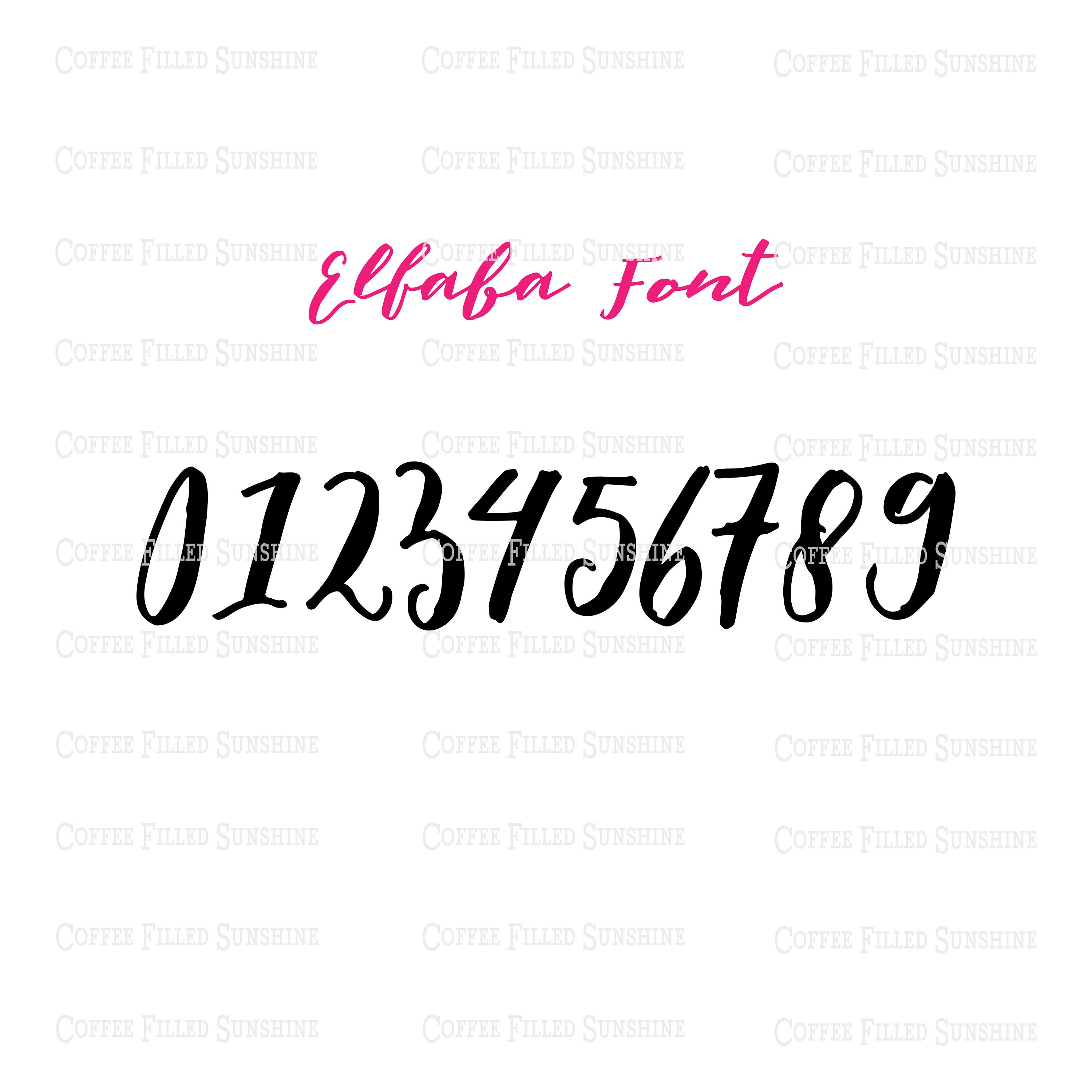 ELFABA SCRIPT FONT Svg Font Cut/print File Instant | Etsy