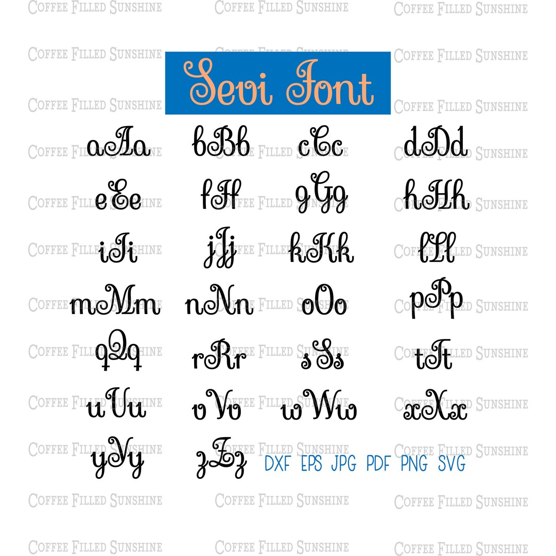 SEVI SCRIPT FONT - Svg Font, Cut/print File, Instant Download, Winter ...
