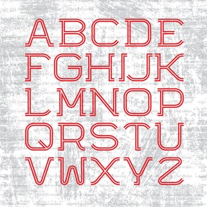 TWO LINE ALPHABET & Numbers, 2 Line Alphabet, 2 Line Numbers, Vector ...