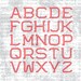 TWO LINE ALPHABET & Numbers, 2 Line Alphabet, 2 Line Numbers, Vector ...