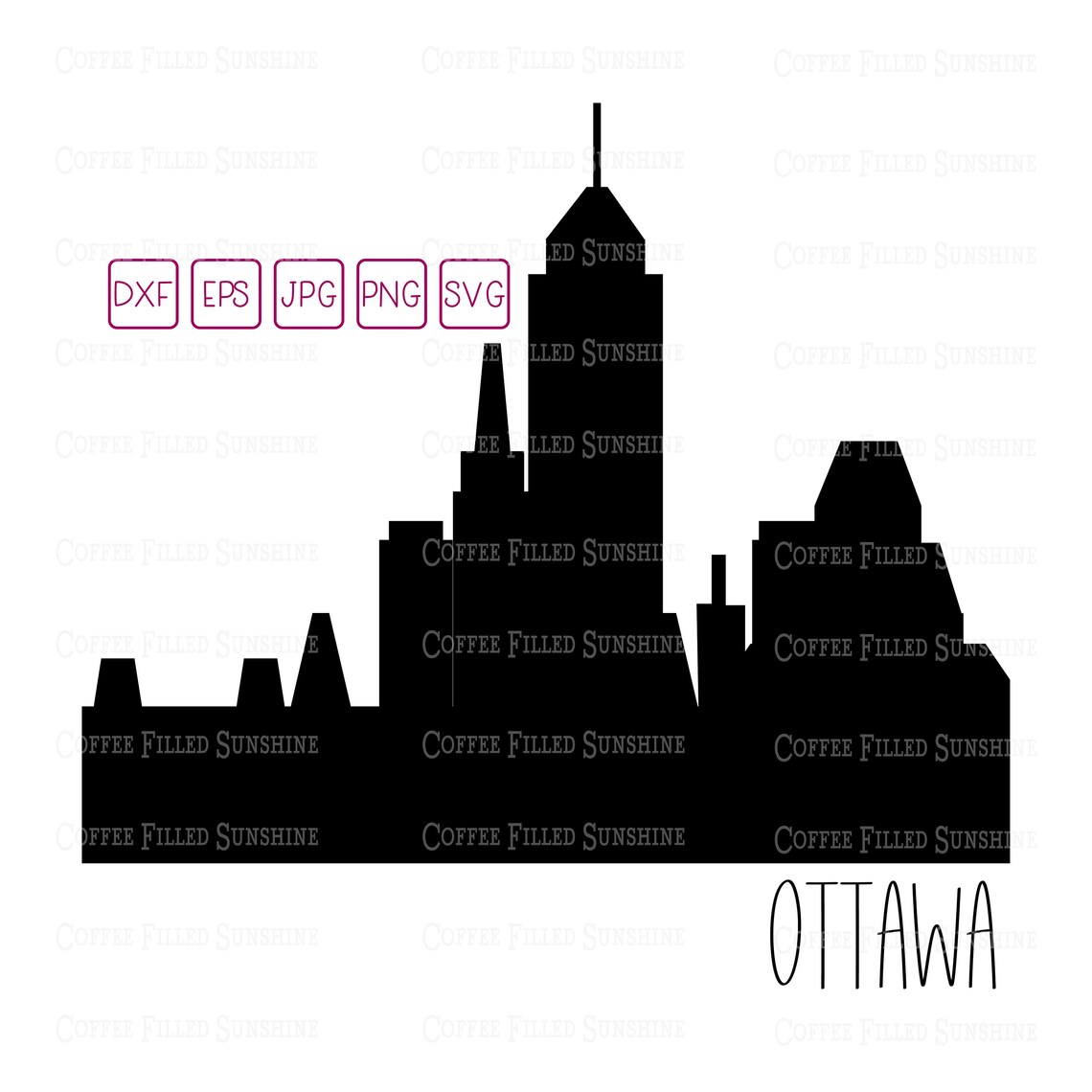 CANADA OTTAWA SKYLINE Digital Download Canadian Gps | Etsy