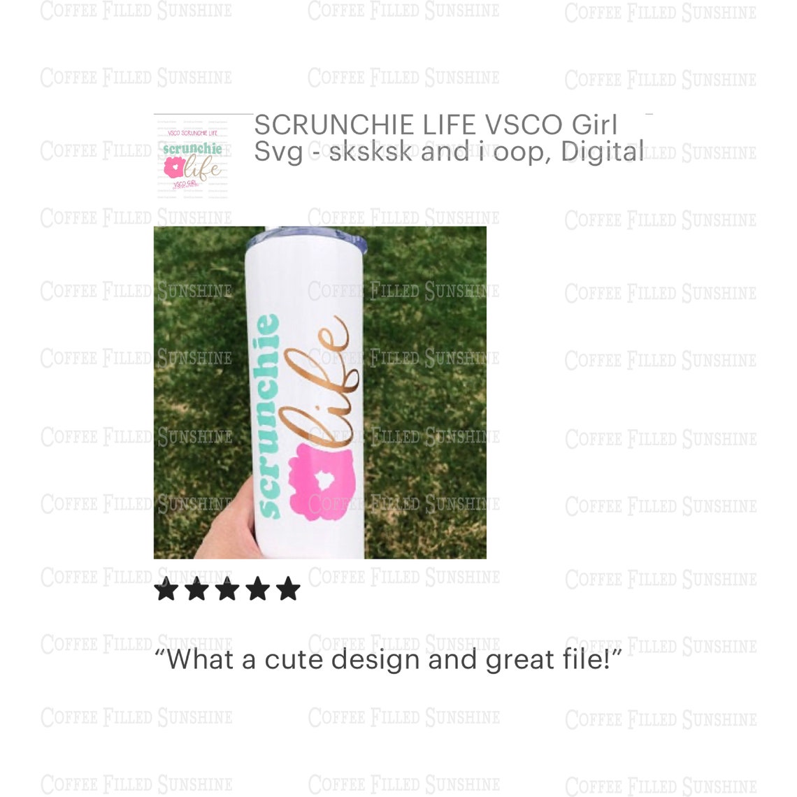 SCRUNCHIE LIFE VSCO Girl Svg Sksksk and I Oop Digital | Etsy