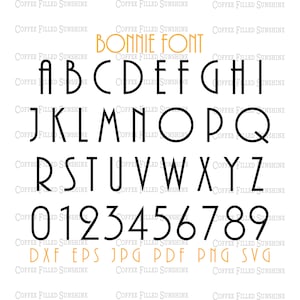 BONNIE CUT/PRINT Font - Svg Font, Digital Cut File, Bonnie & Clyde ...
