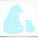 Digital POLAR BEAR, Clip Art, Mama and Baby, Momma Polar Bear, Baby ...