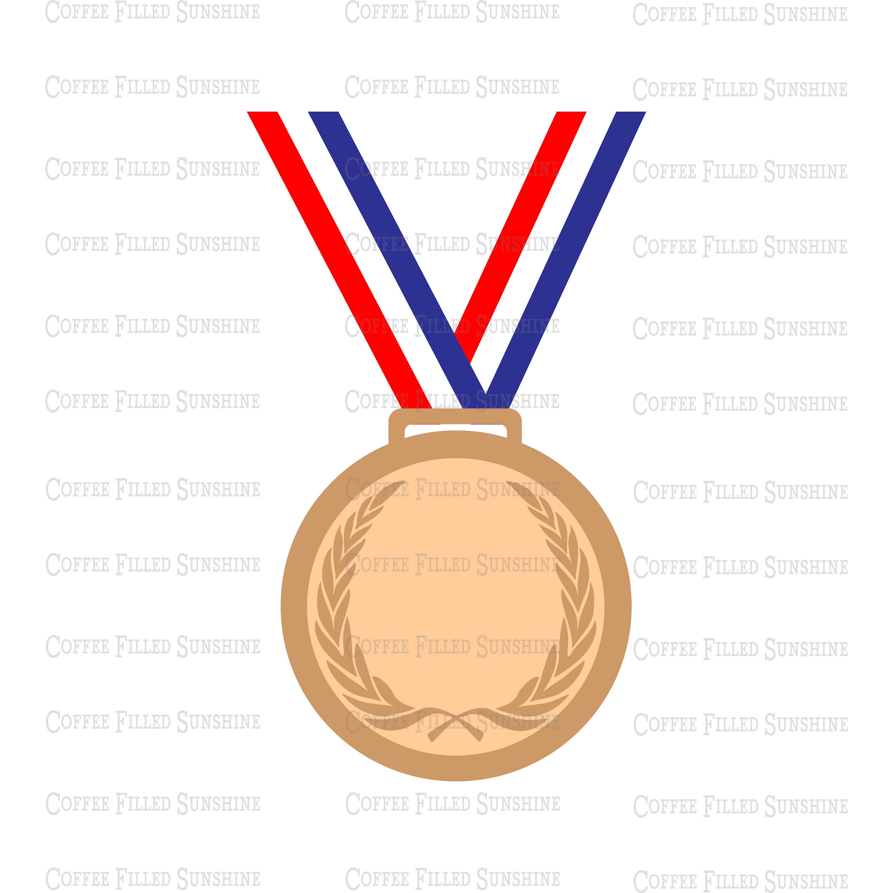 GOLD, SILVER, BRONZE Medals - Digital Cut File, Olympic Medal Vector ...