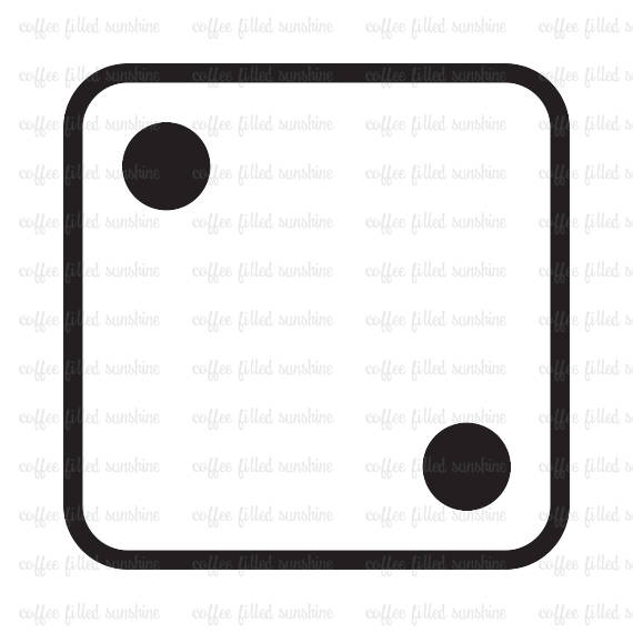 DICE SVG - SET of 6 Die, Dice Sets, Cut Print File, Bunco Dice Clipart ...
