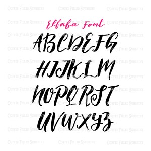 ELFABA SCRIPT FONT - Svg Font, Cut/print File, Instant Download ...