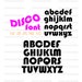 DISCO MONOGRAM LETTERS, Disco Font, Disco Alphabet Letters, 60s Font ...