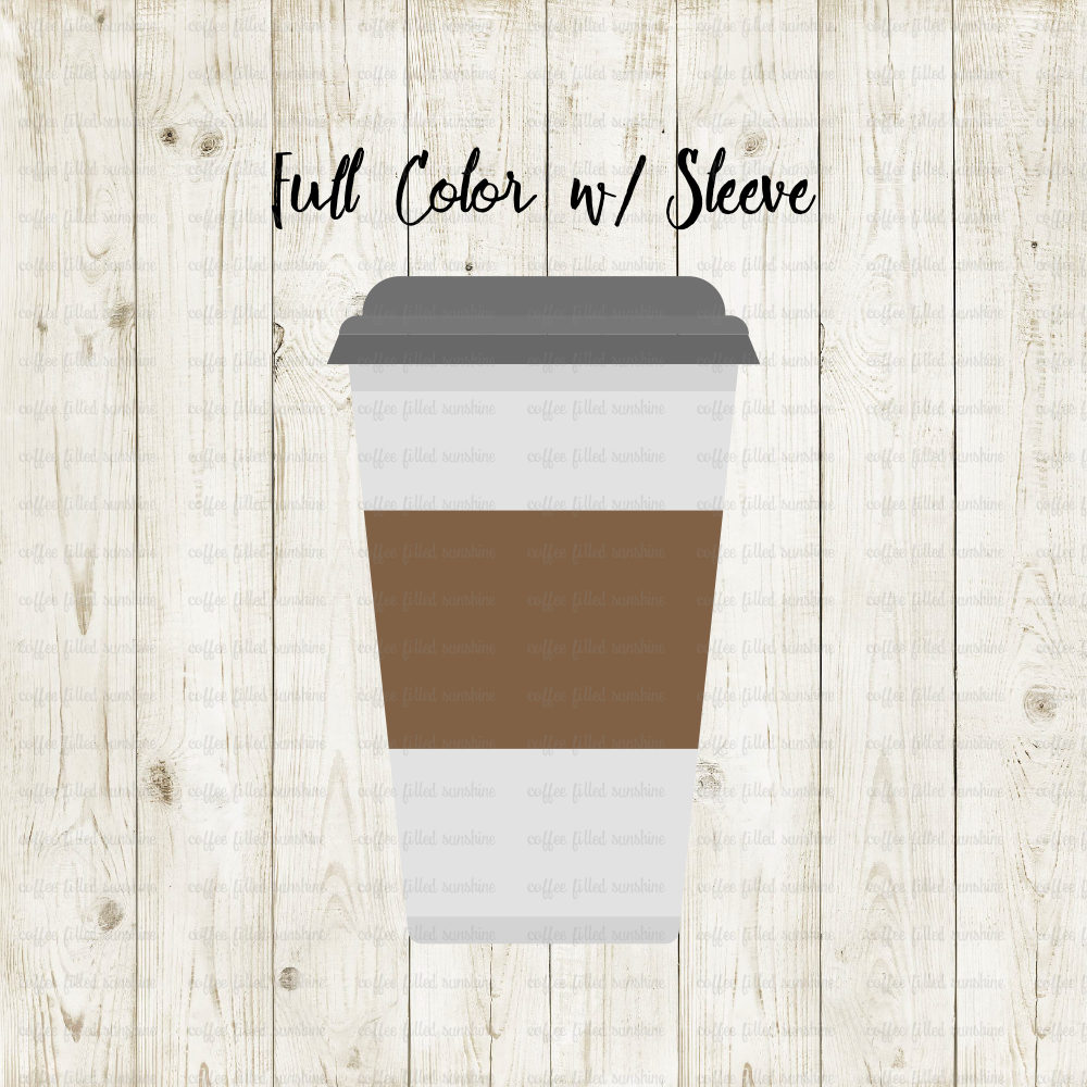 COFFEE CUP SVG - to Go Coffee Cup, Digital File, Cut Print File ...
