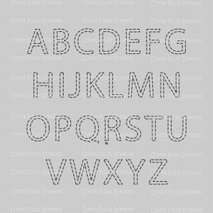 BEAN STITCH SVG Vector Font - Instant Download, Svg Alphabet, Uppercase ...
