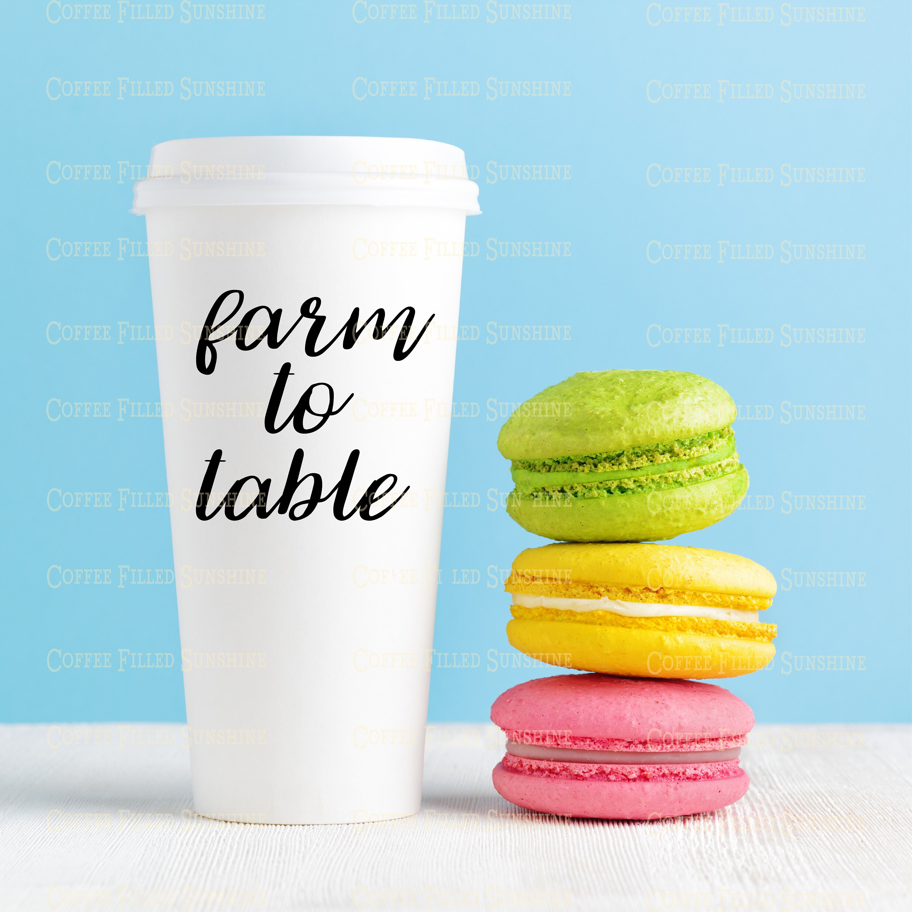 FARM TO TABLE Vector Font - Farmhouse Font - Cut/print File, Printable ...