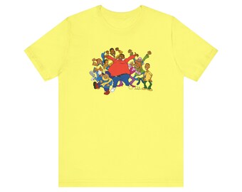 Vintage FUBU XXL Shirt Fat Albert Front Button Short Sleeve Platinum ...