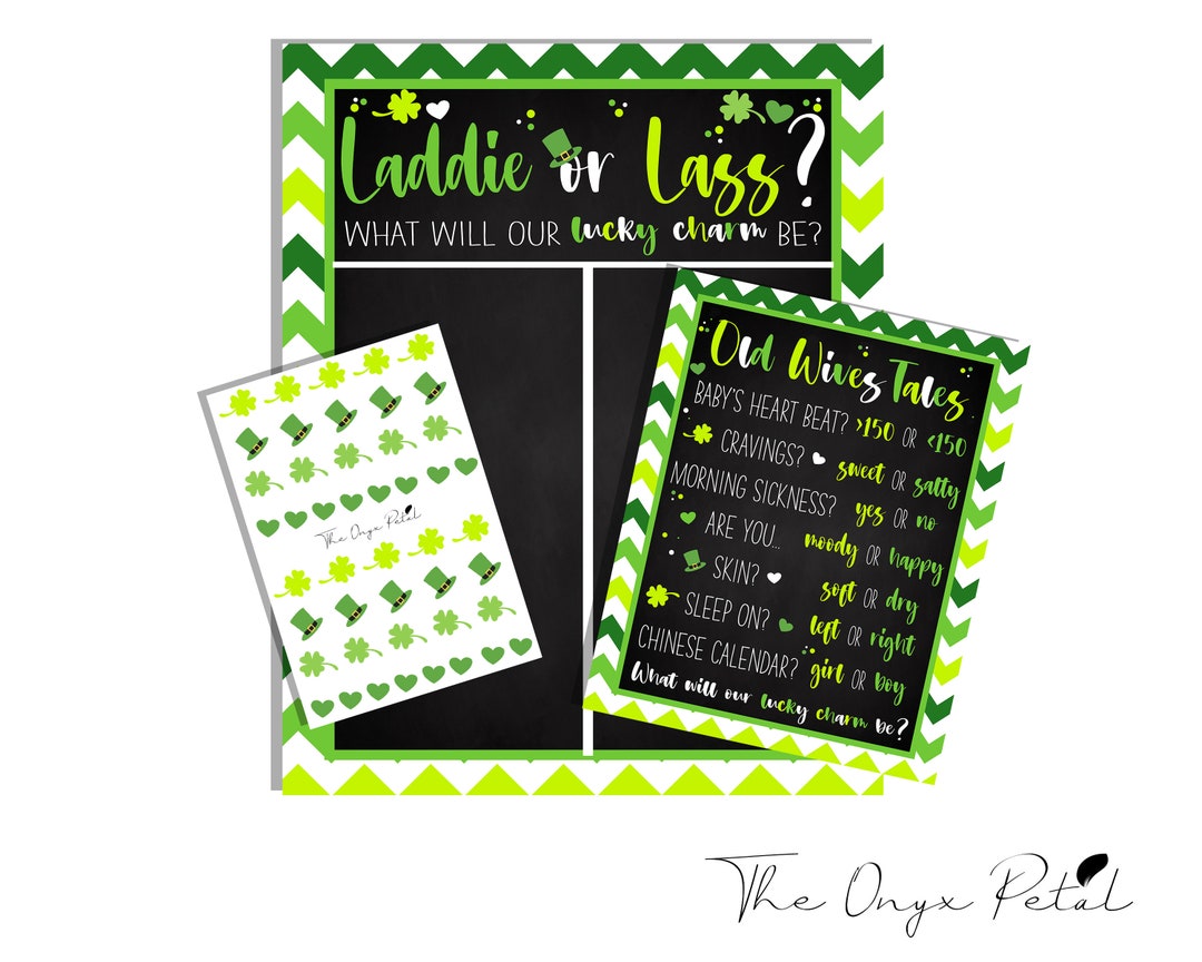 Laddie or Lass Gender Reveal Bundle, Gender Reveal Decor, Cast Your ...