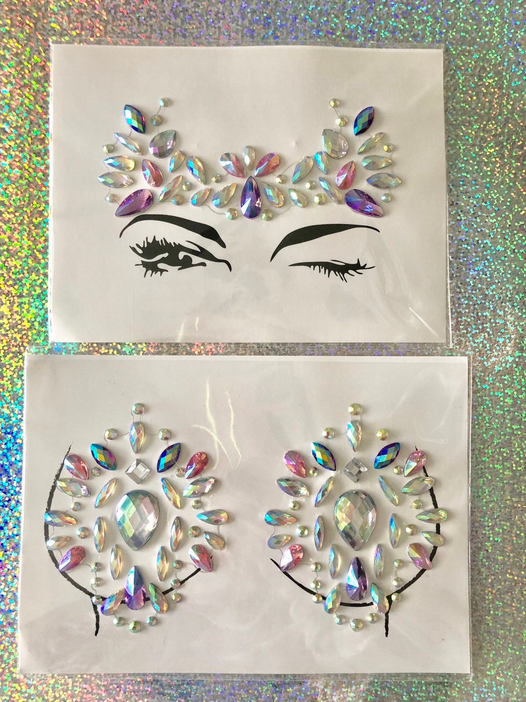 Body Gem Stickers Nipples, Body, Face, Chest EDC Rave Music Festival ...