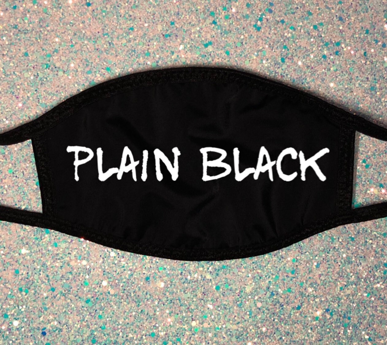 Holographic Black Lattice Face Mask WASHABLE REUSABLE Face | Etsy