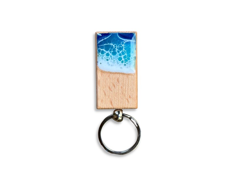Resin Keychain Epoxy Resin Ocean Waves Key Holder Resin - Etsy