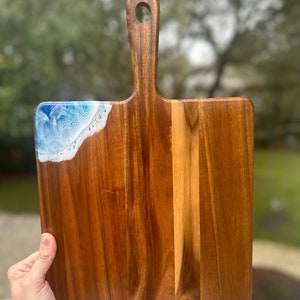 READY TO SHIP Resin Waves Charcuterie Board Cheese Board for Coastal ...
