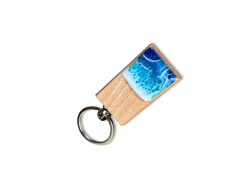 Resin Keychain Epoxy Resin Ocean Waves Key Holder Resin - Etsy