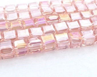 Square glass beads | Etsy