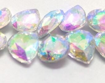 Faceted glass gems | Etsy