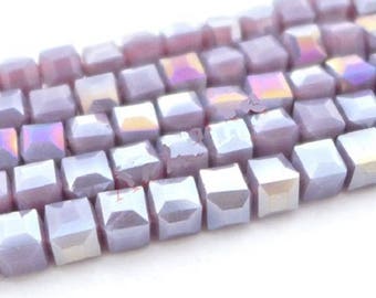 Square glass beads | Etsy