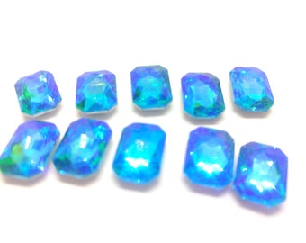 Faceted glass gems | Etsy