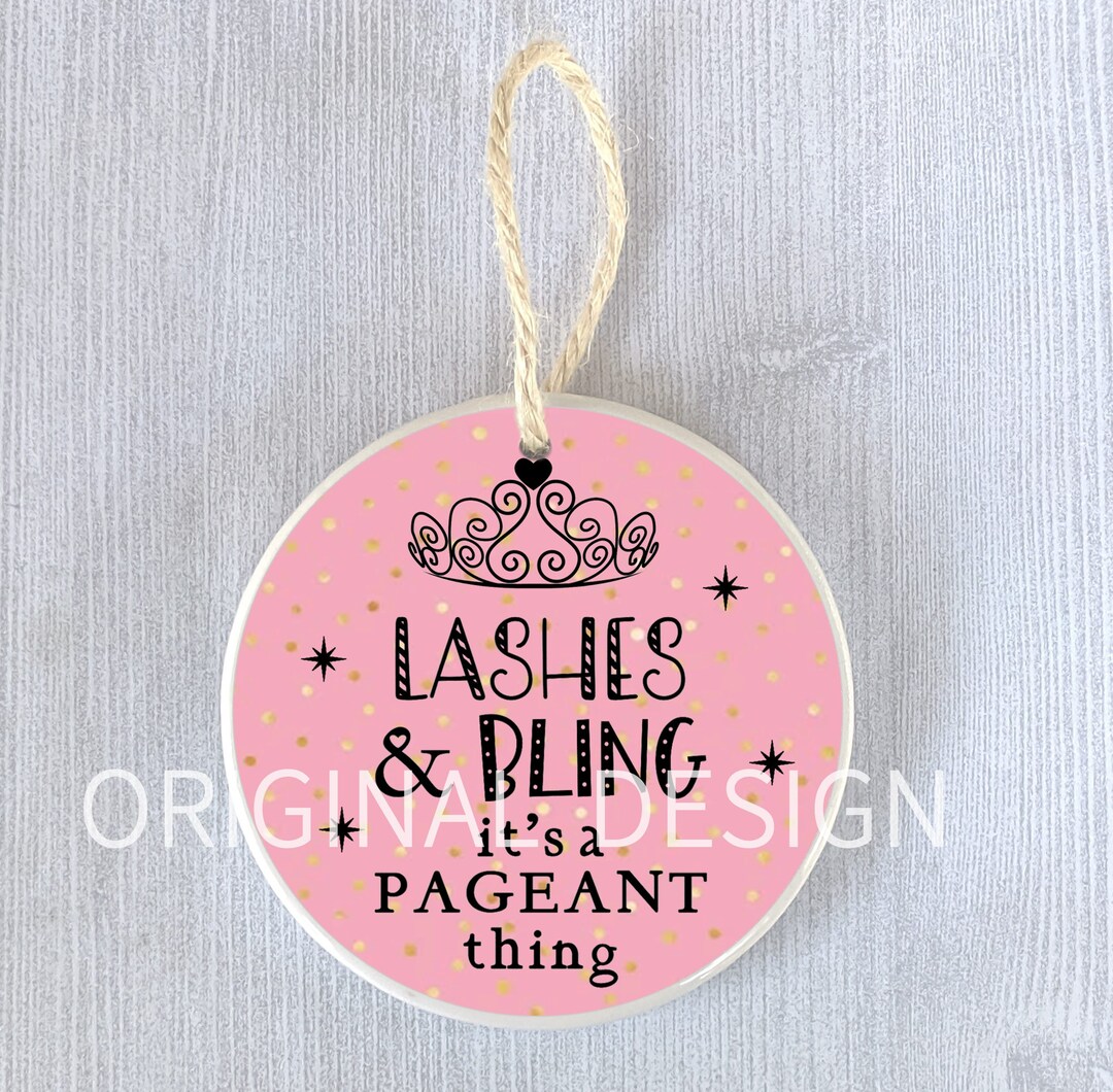 Gift for Pageant Winner Pageant Ornament Lashes Bling Beauty Queen ...