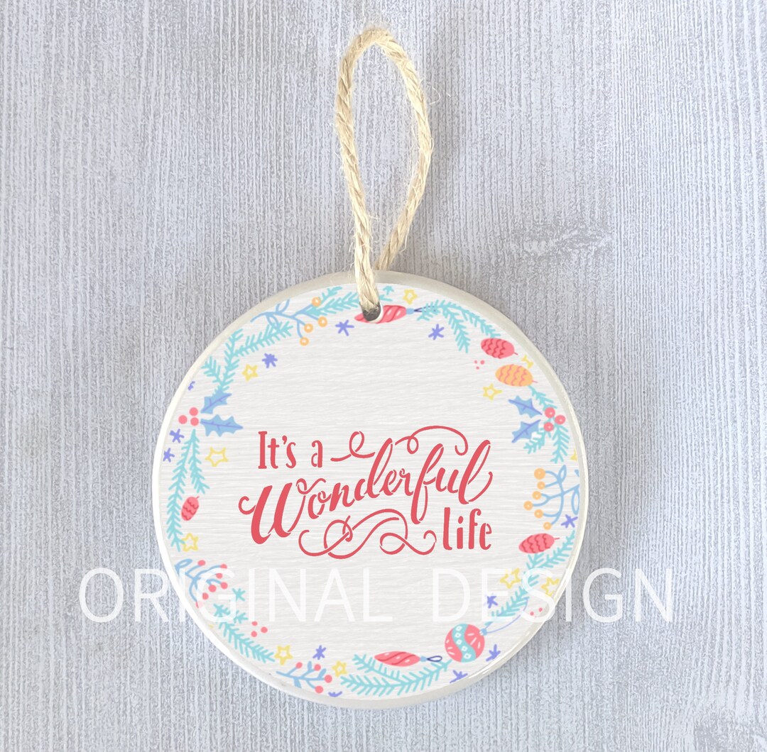 It's a Wonderful Life Ornament Christmas Holiday Gift Present Tree ...