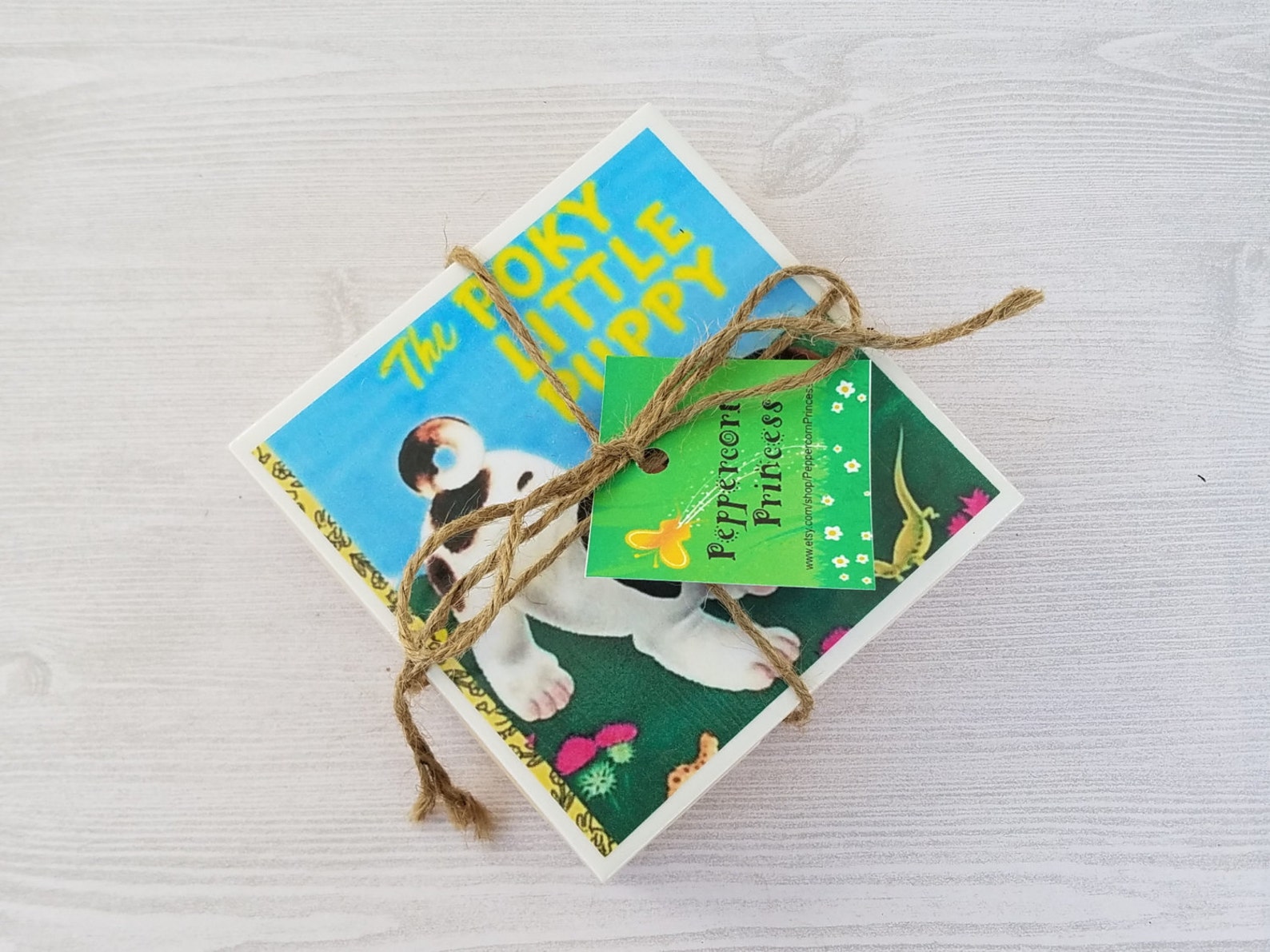 Book Coasters Magnets Book Tile Coasters Golden Book Golden - Etsy