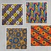 African Coasters Magnets African Print Tile Coasters African - Etsy