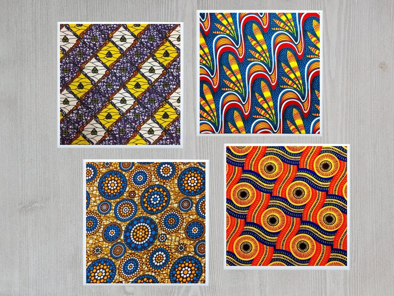 African Coasters Magnets African Print Tile Coasters African Fabric ...