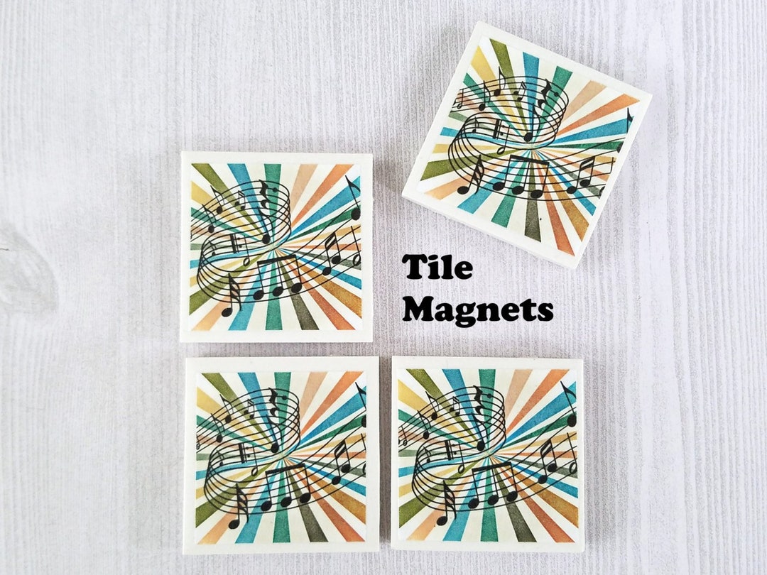 Music Magnets Music Note Tile Magnets Music Teacher Gift for Music ...