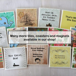 Comic Book Coasters Magnets Comic Book Tile Coasters Comic Coasters ...