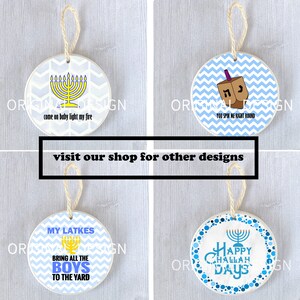 Funny Hanukkah Ornament - Let’s Get Lit Gift, Personalized Menorah ...