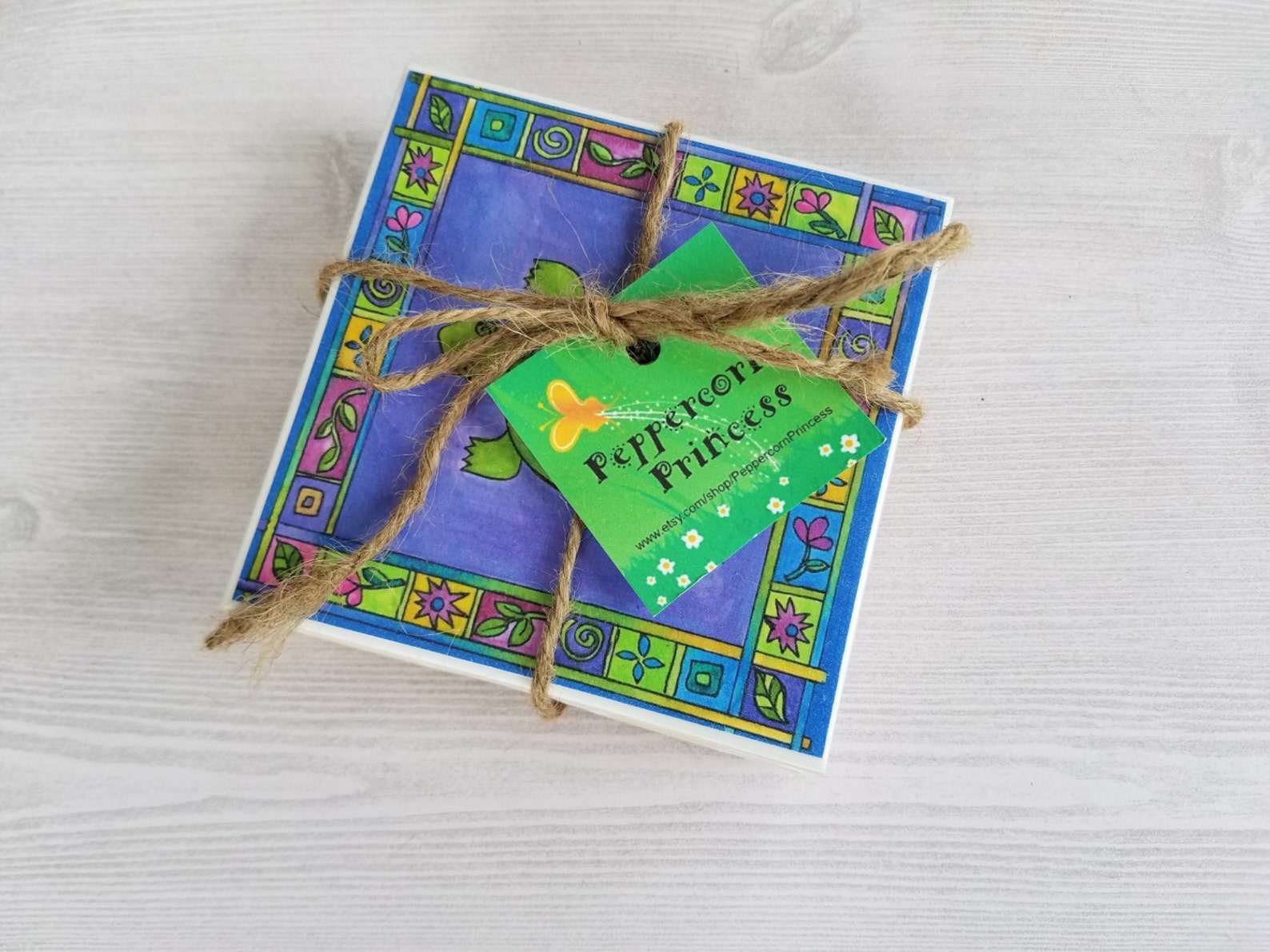 Turtle Coasters Magnets Turtle Tile Coasters Gift for Turtle Lover Gift ...