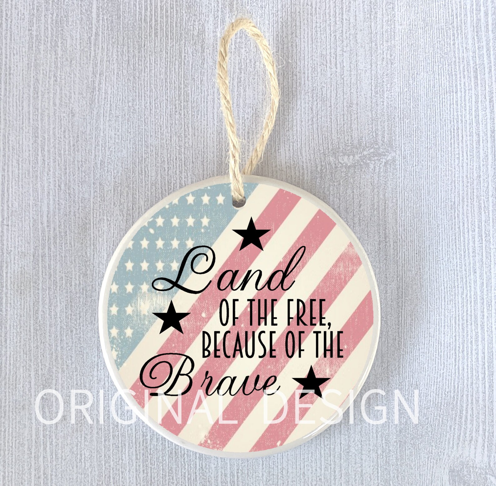 Patriotic Gift Ornament America USA Flag Present Military | Etsy