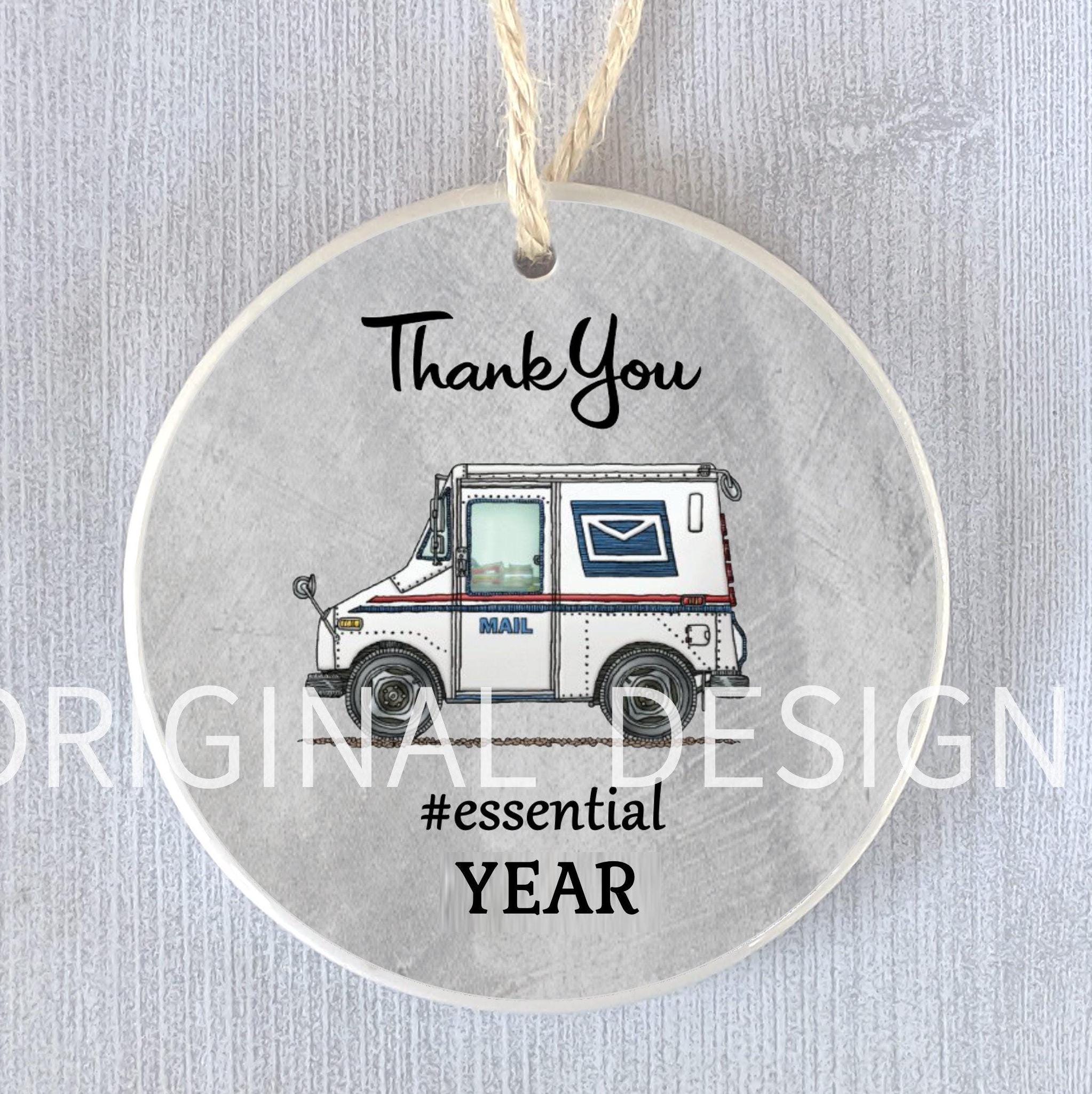 Funny Ornament for Postal Worker Mailman Mail Carrier Thank You ...