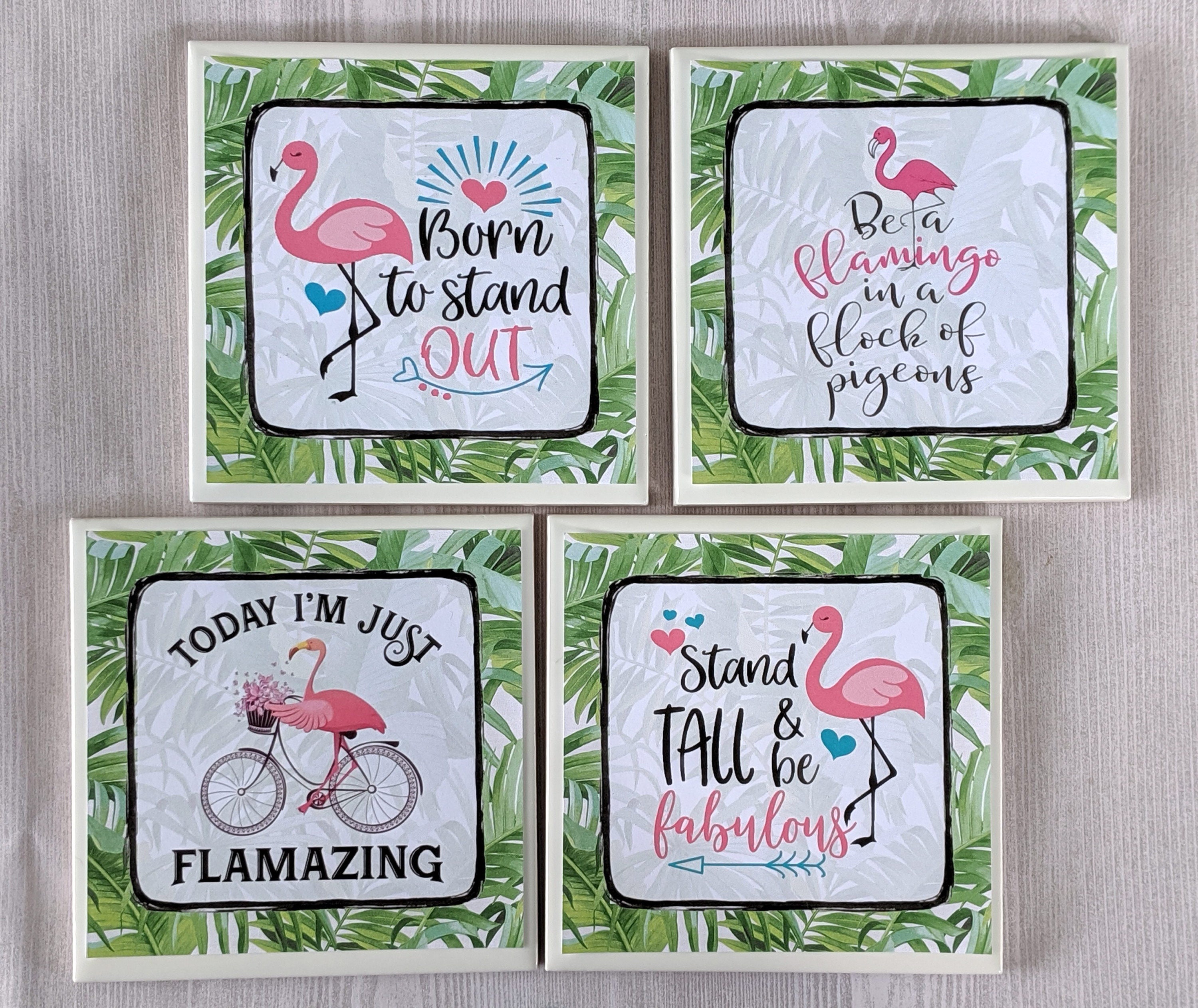 Flamingo Coasters Funny Coasters Funny Magnets Flamingo Magnets Funny ...