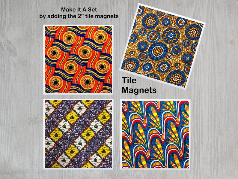 African Coasters Magnets African Print Tile Coasters African - Etsy