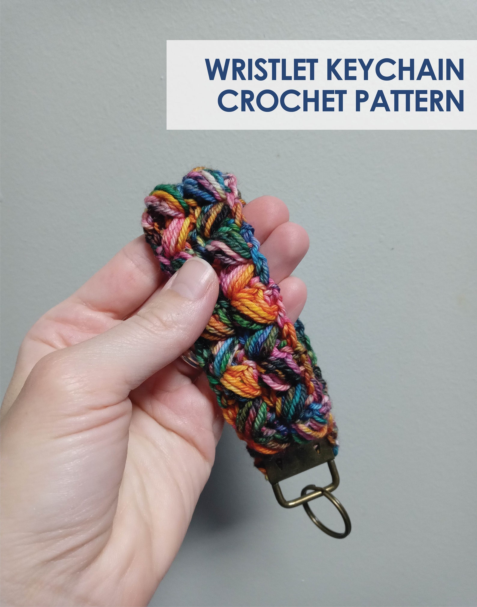 Keychain Crochet Pattern / Wristlet Keychain Pattern - Etsy
