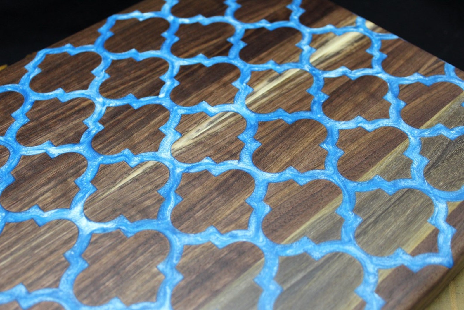 Black Walnut Arabesque Cutting Board | Etsy