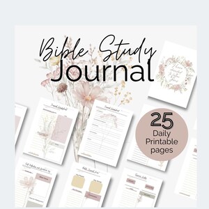 Bible Study Journal Printable | Cultivate a Deeper Connection Through ...
