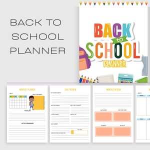 Back to School Planner Parent Planner Printable School Checklist School ...
