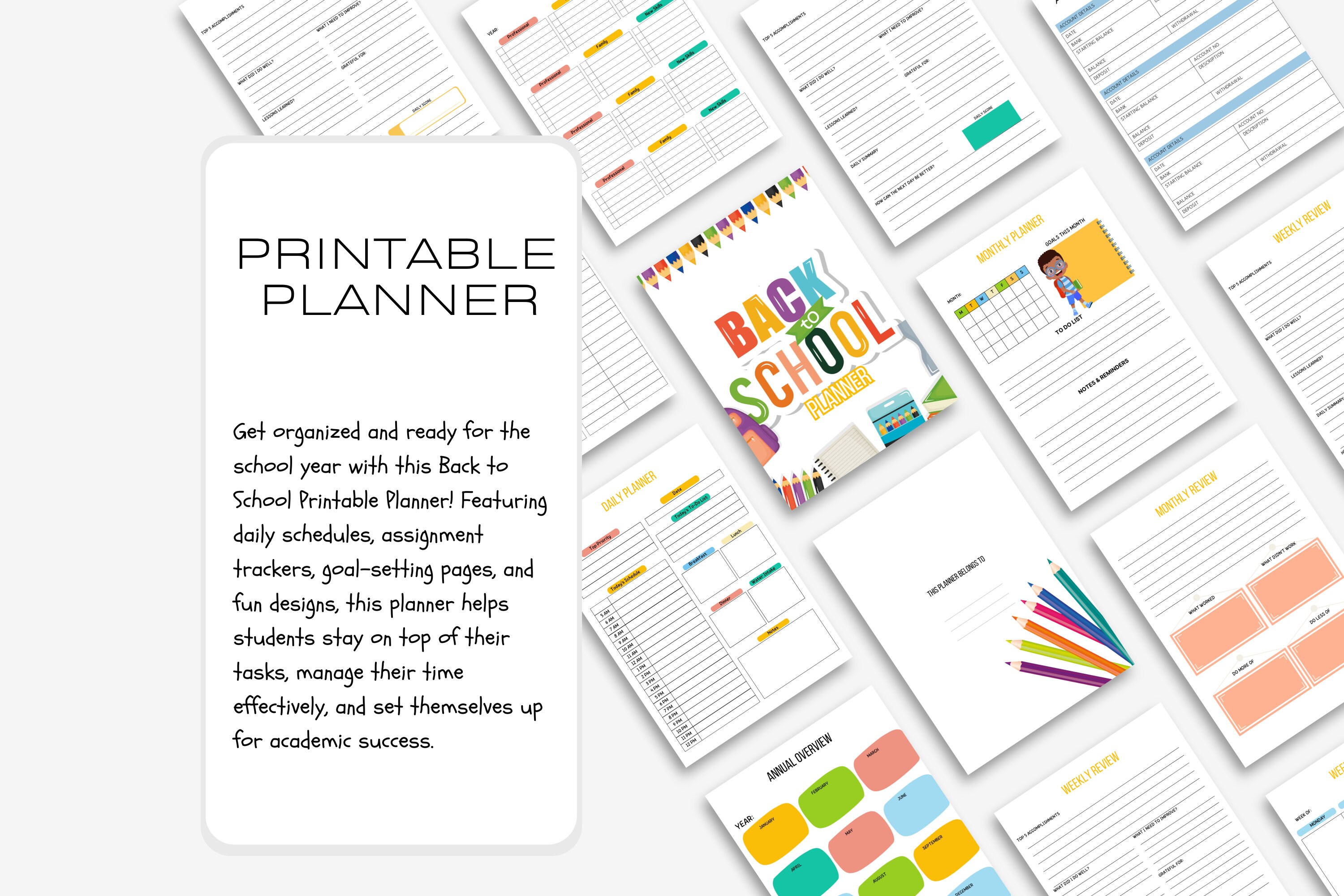 Back to School Planner Parent Planner Printable School Checklist School ...